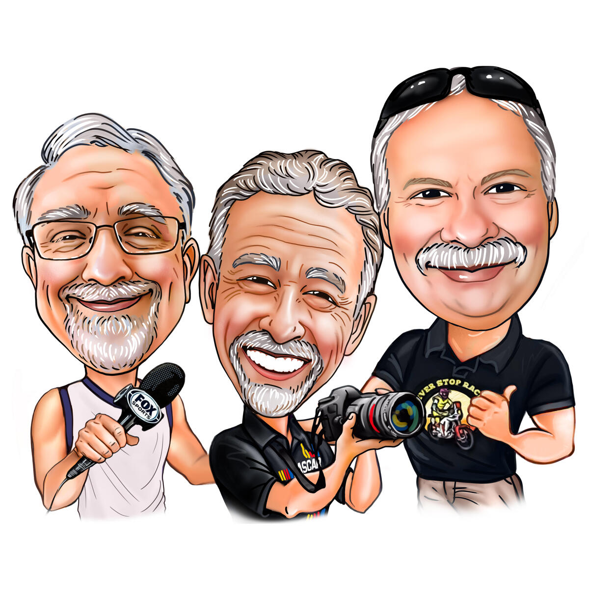 Custom Friends Caricature – Fun Portraits to Celebrate Your Friendship!