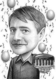 50 Anniversary Cartoon Drawing from Photos