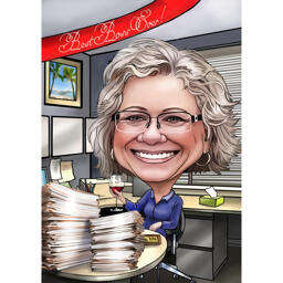 Exaggerated Boss Caricature Drawing