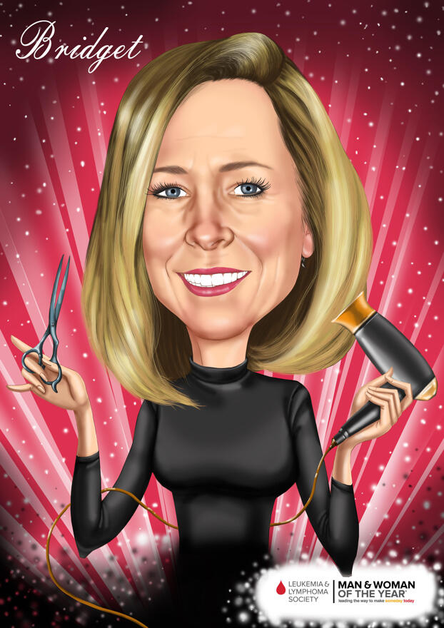 Kapper Karikatuur: Digitale Cartoon Tekening