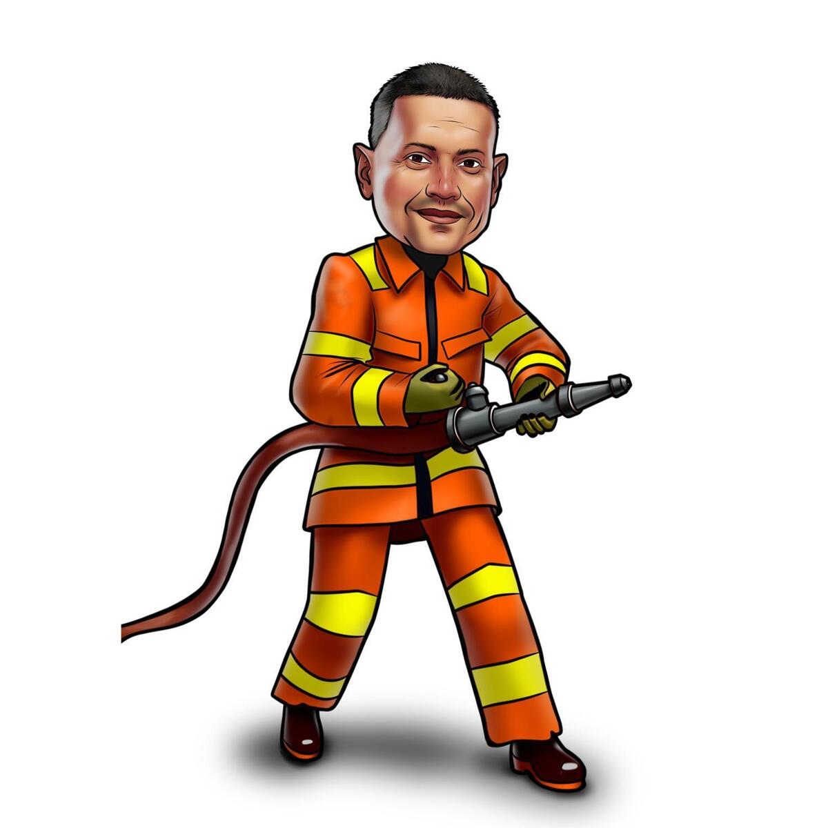 Fireman Cartoon Drawing