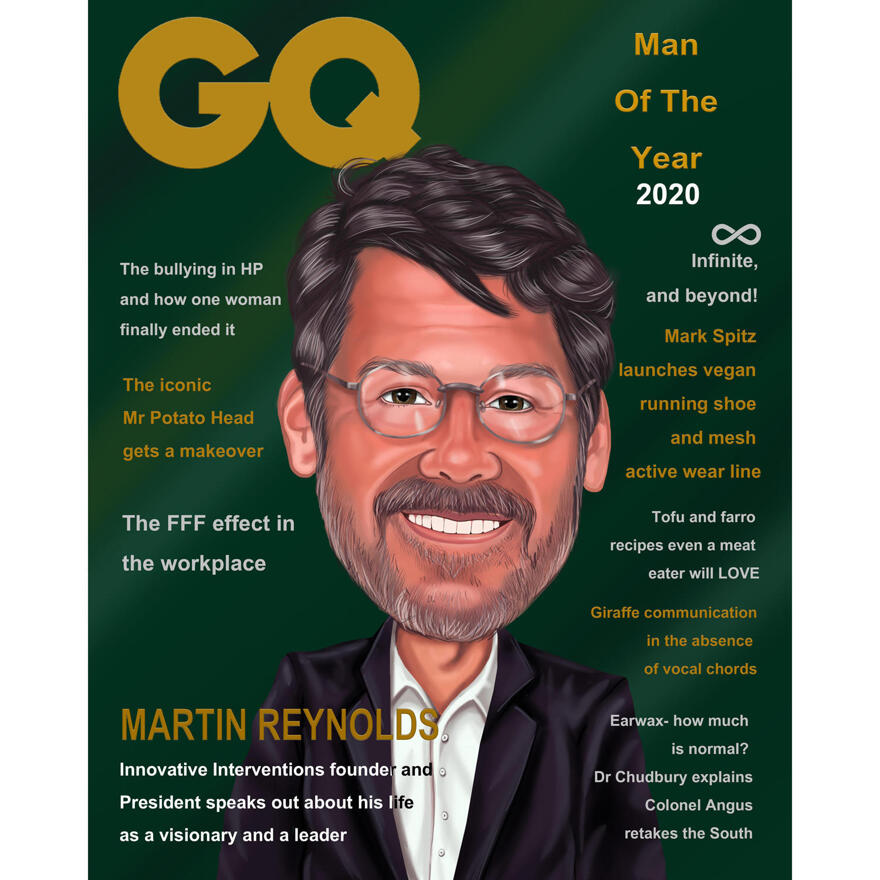 Magazine Cover Caricature
