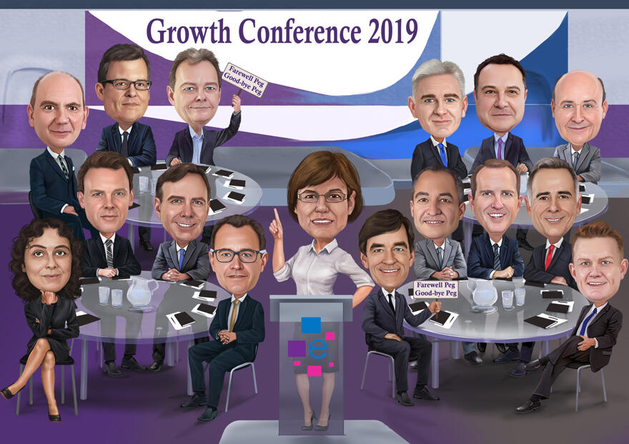 Personalized Goodbye Group Drawing Gift🎁🖼️🖌️. Get made from your photos!