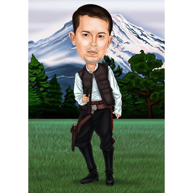 Han Solo Cartoon Caricature