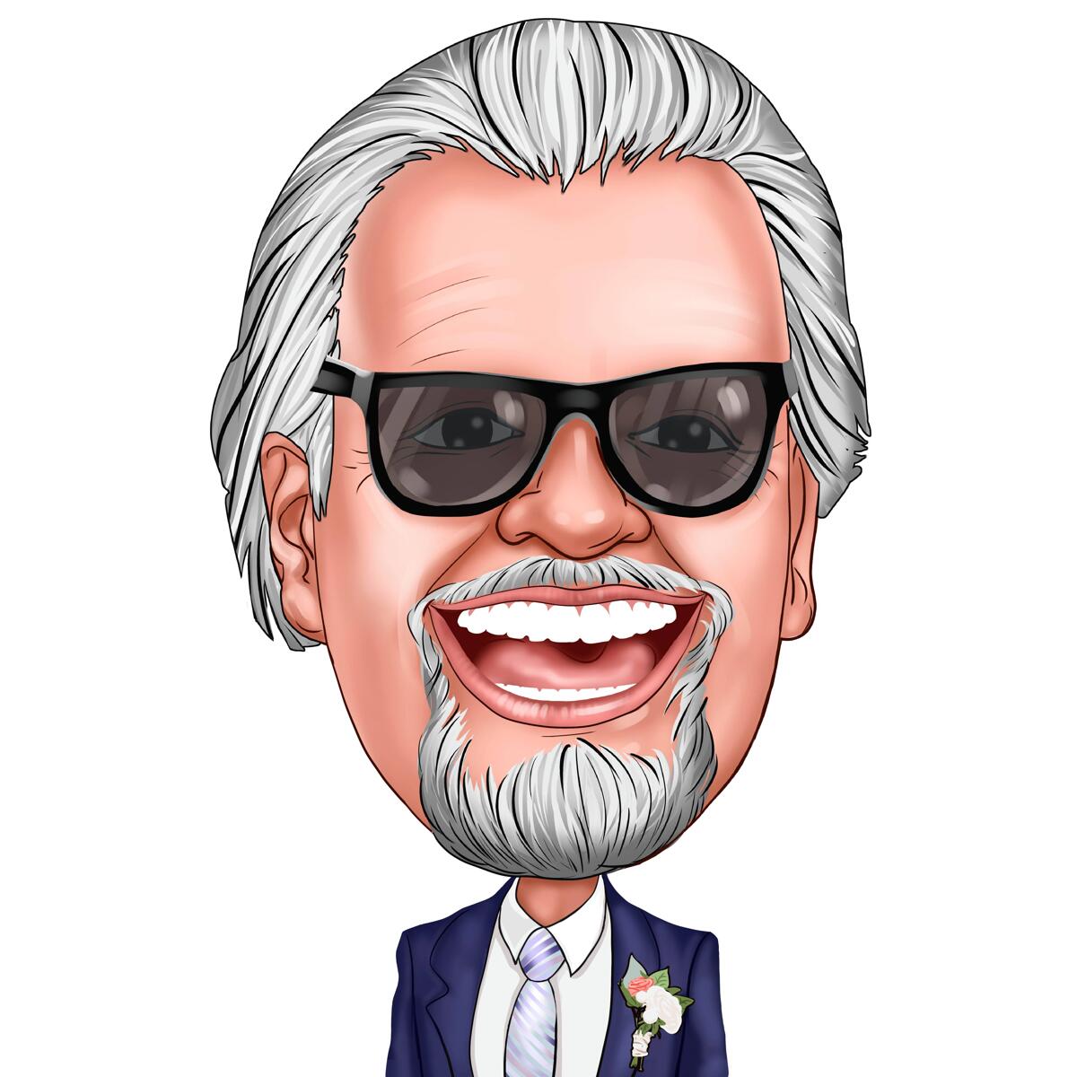 Celebrity Colored Cartoon Portrait from Photo 🎨