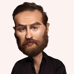 Caricature of Person in High Exaggeration Style from Your Photos