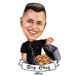 Creative Illustration: Barbecue Master in Action🥩🎨🖌️. Buy online!