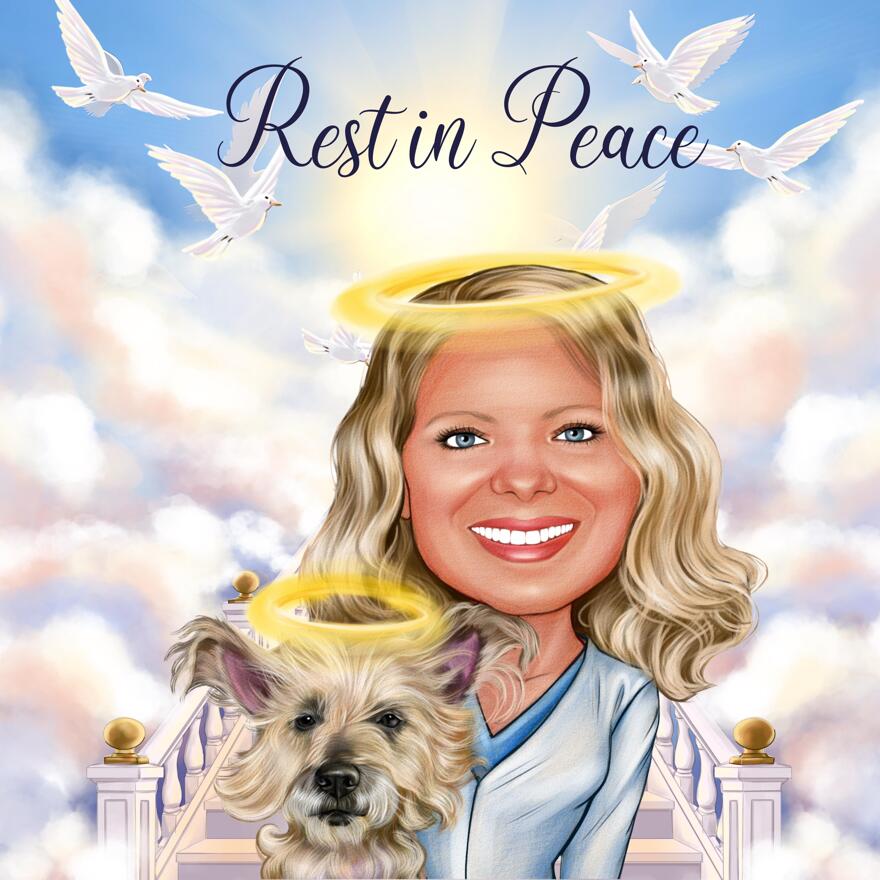 Memorial Portrait – Custom Tribute to Cherished Loved Ones & Pets💖😇