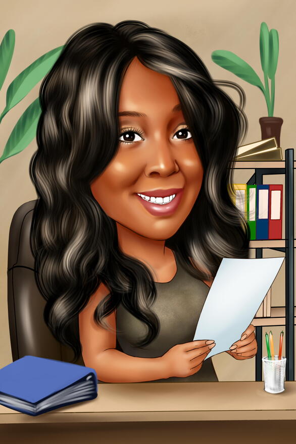 Office Manager Cartoon