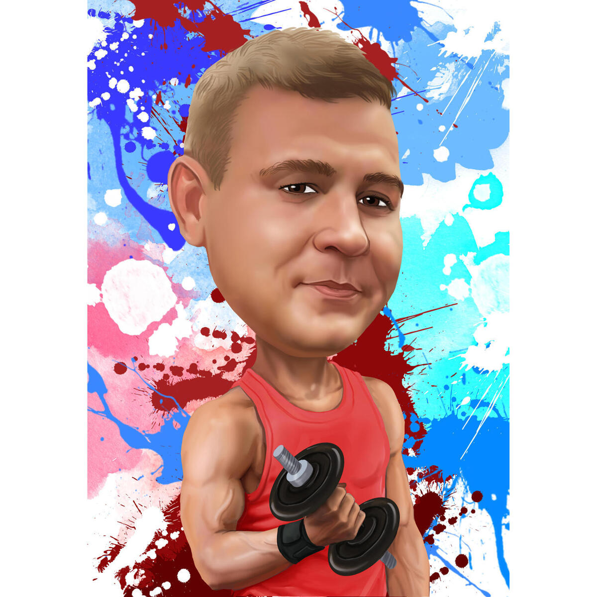 Tecknad fitness från foton