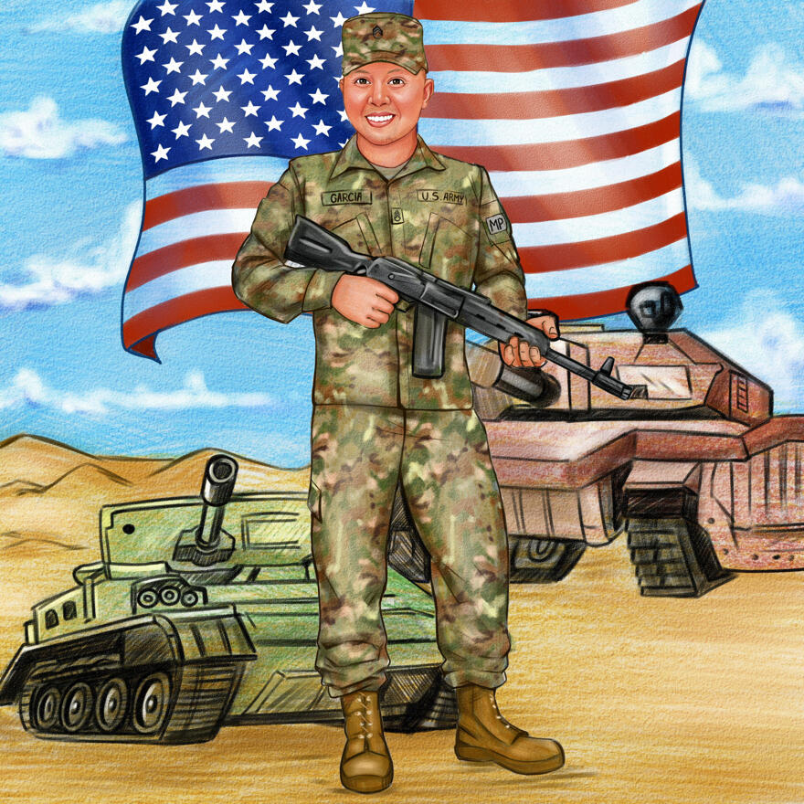 Full Body Military Portrait