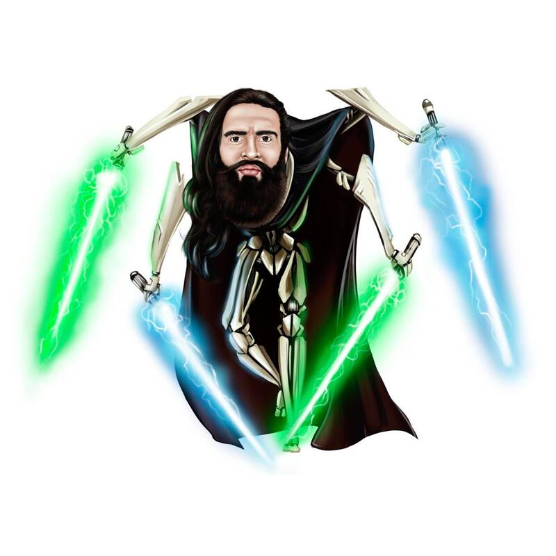 General Grievous Caricature Drawing