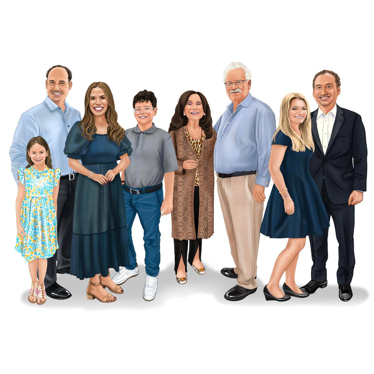 Full Body Family Portrait - Capture Your Family in a Unique Picture