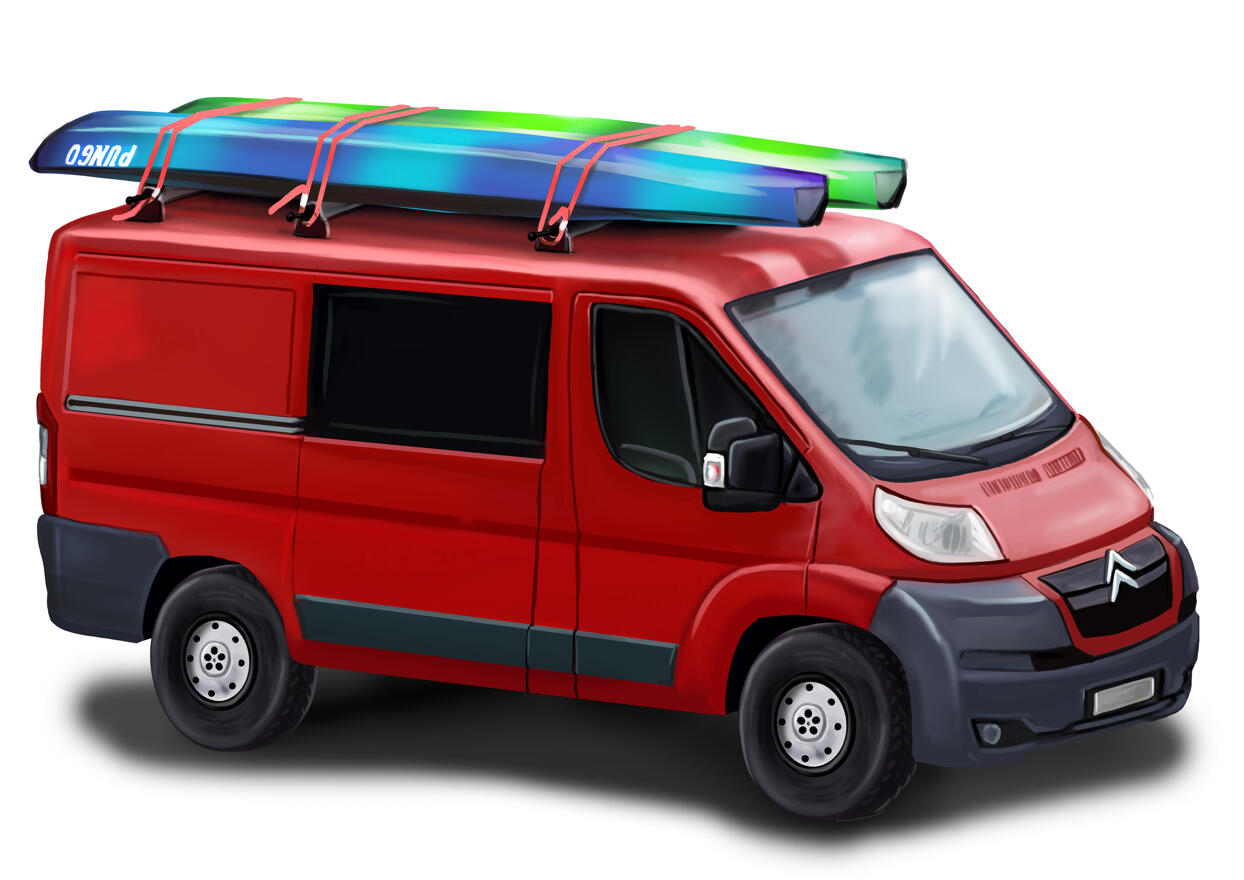 Minivan Cartoon Drawing