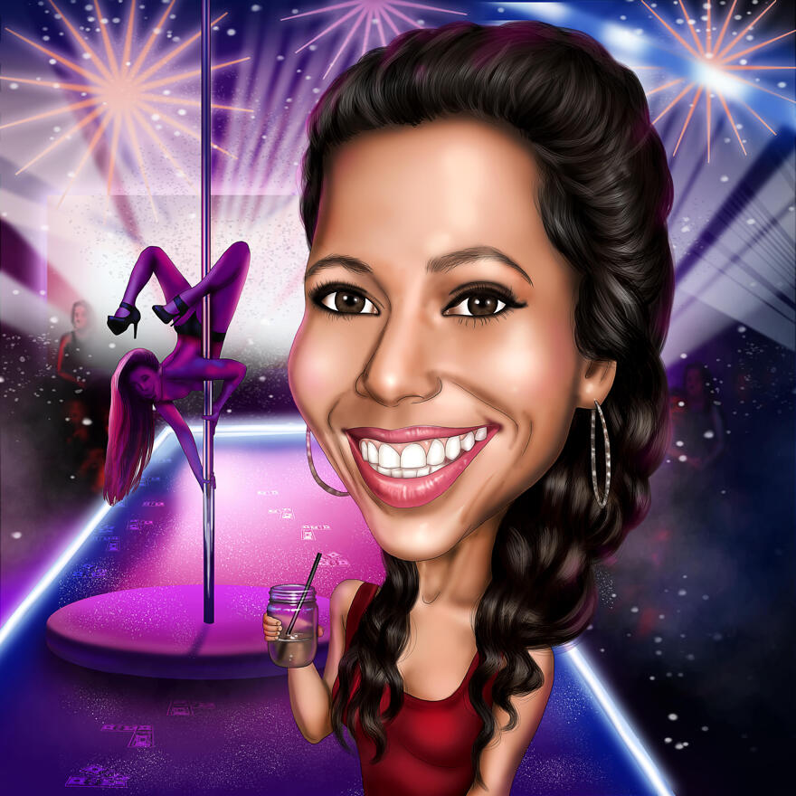 18 Years Birthday Custom Caricature