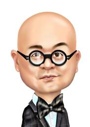 Funny Caricature Head Drawing