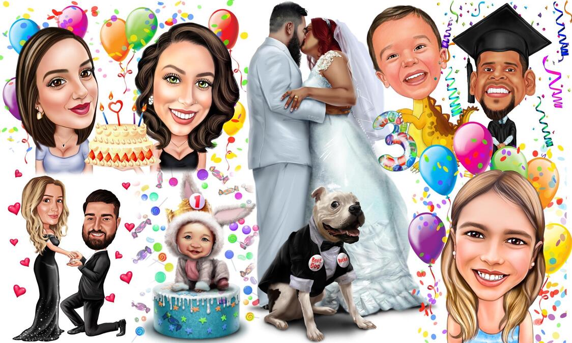 Personalized Caricatures: 10 Gift Ideas That Bring Smiles and Memories