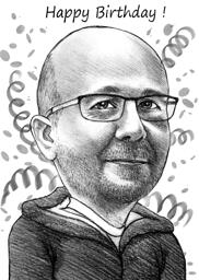 50 Anniversary Cartoon Drawing from Photos