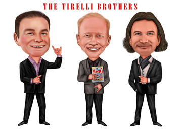 Two Business Owners Cartoon for Company Logo