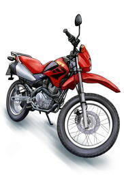 Custom Harley-Davidson Motorcycle Cartoon