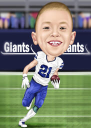 Full Body Cartoon from Photos with Custom Background