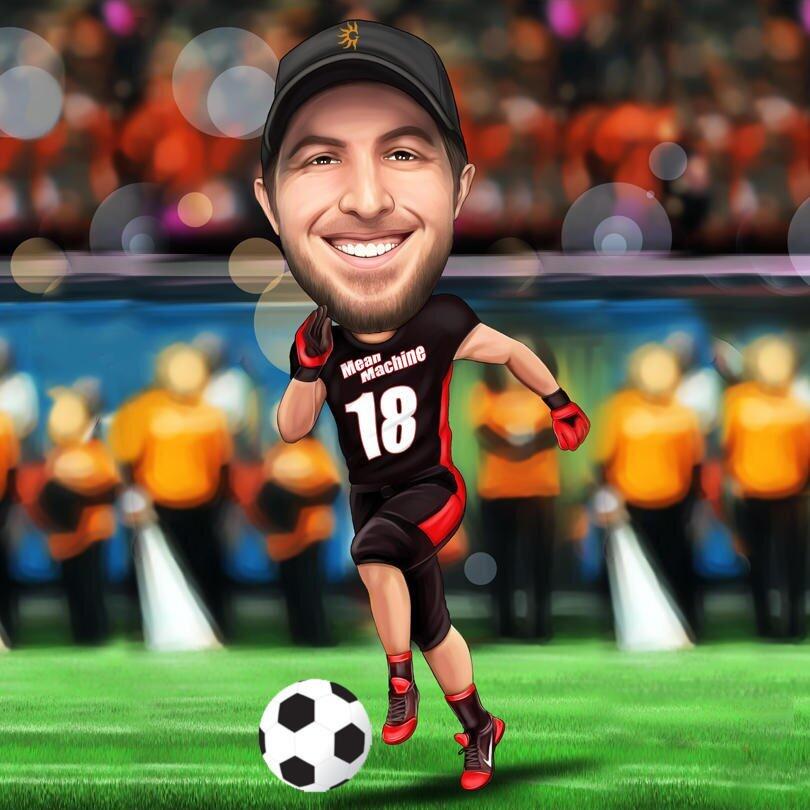 Jalgpalli karikatuur: tellige professionaalsetelt kunstnikelt ...