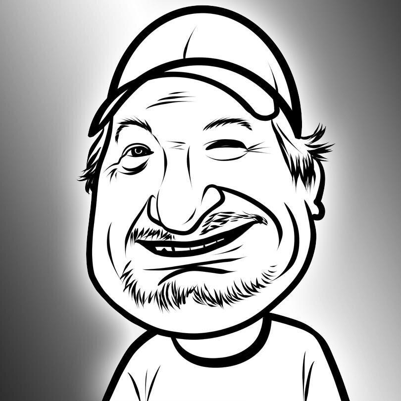 Outline Caricature Hand-Drawn from Photos