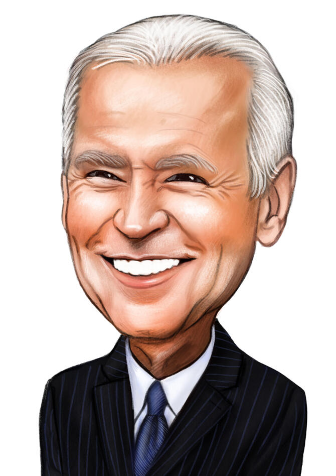 5 Unique Drawing Styles of Joe Biden Caricatures by Photolamus