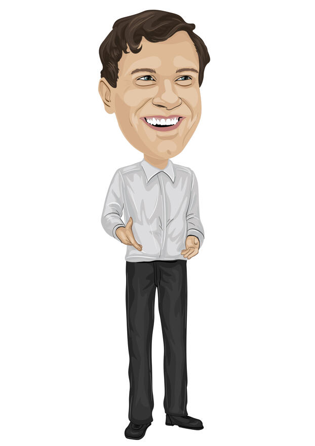 Vector Caricature: Full Body Cartoon Portrait
