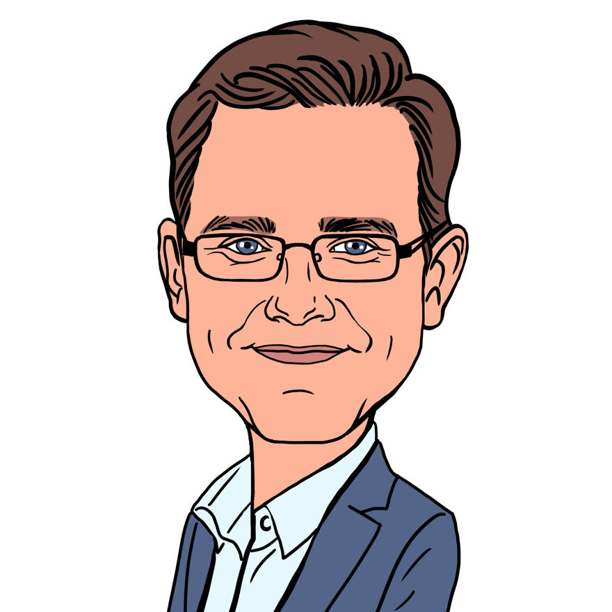 Delinea la caricatura dell'avatar in stile colore dalla foto