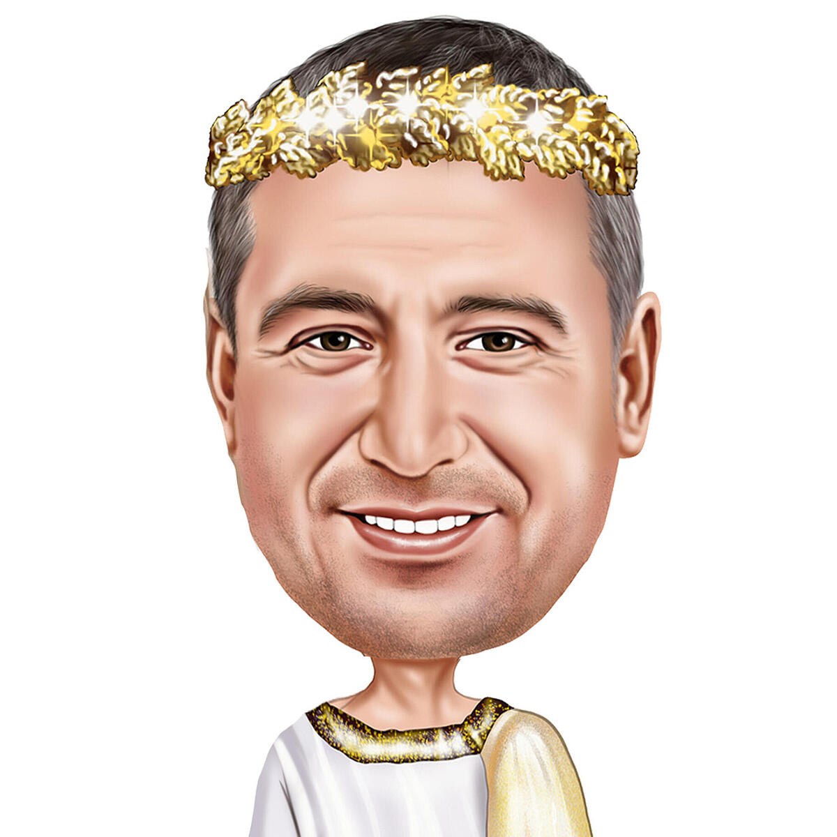 Captivating Colored Drawing of a Man in Roman Style🏺