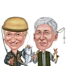 Best Friends Cartoon Drawing