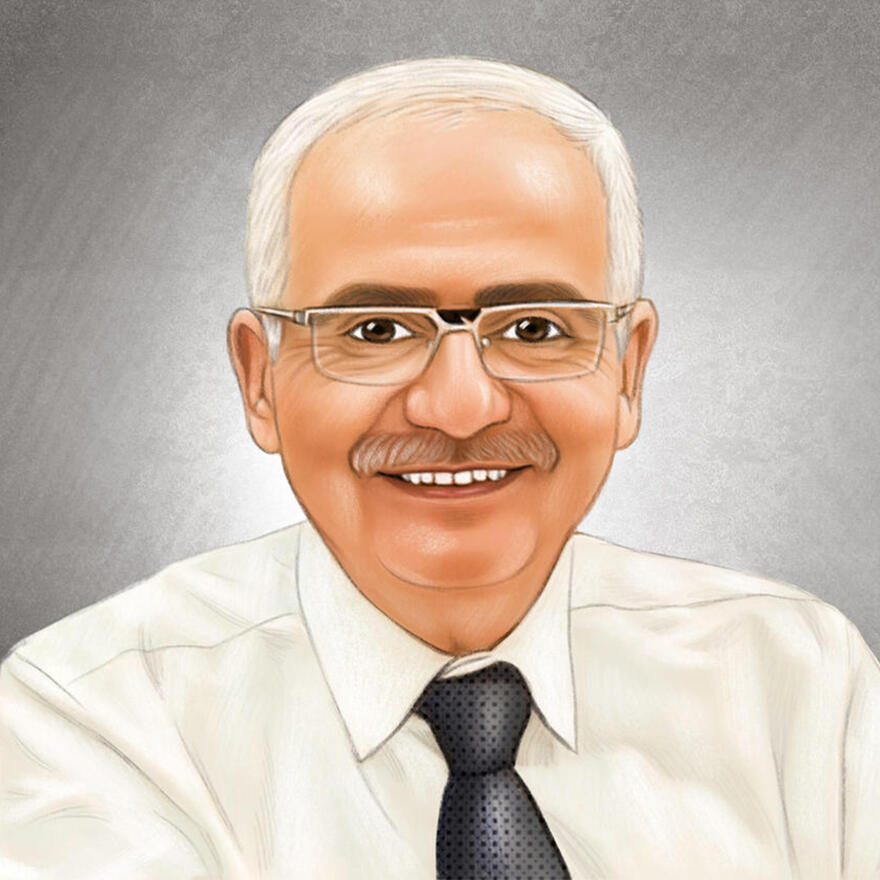 Yaşlı Adamın Karakalem Portresi