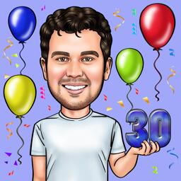 Spectacular 30 Years Anniversary: Custom Caricature Gift 🎁 🎁 🎁. View ...