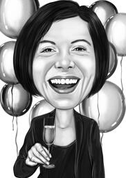 50 Anniversary Cartoon Drawing from Photos