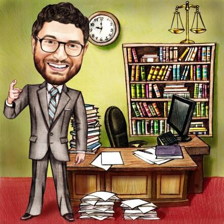 Happy Boss Day Cartoon Drawing