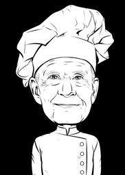 Custom Person Outline Style Caricature from Your Photo