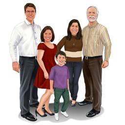 Full Body Family Portrait - Capture Your Family in a Unique Picture