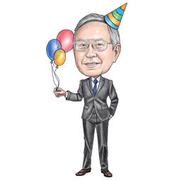 Boss Birthday Caricature Drawing