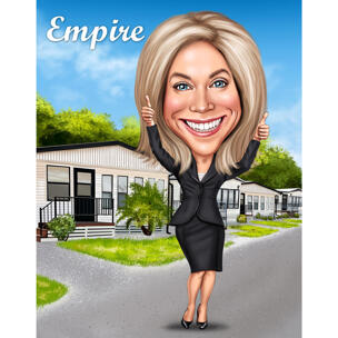 Custom Realtor Drawings: Celebrate Success with Personalized Art🏠🗝💵 ...