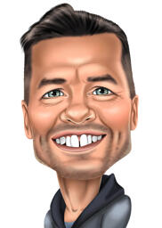 Caricature of Person in High Exaggeration Style from Your Photos