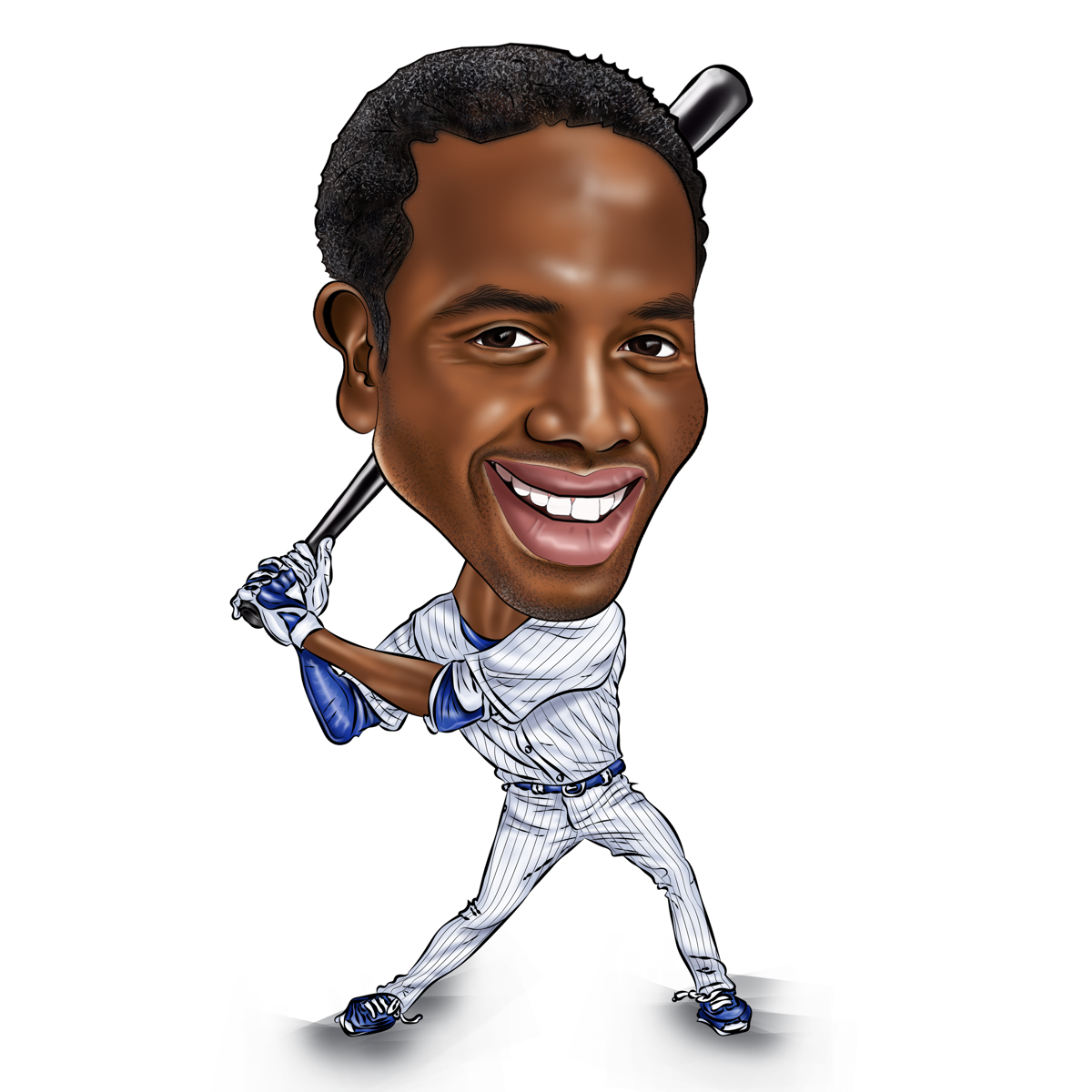 Full Body Baseball Player Cartoon