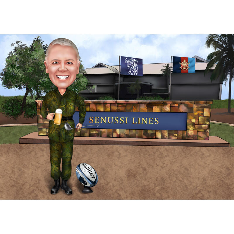 Army Major Cartoon Drawing