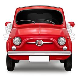 Mini Cooper personalizado de dibujos animados a partir de una foto
