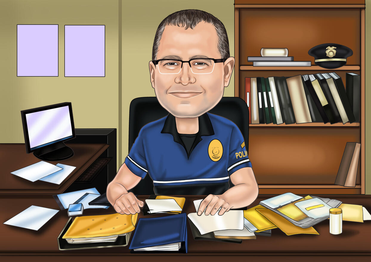 Happy Boss Day Cartoon Drawing