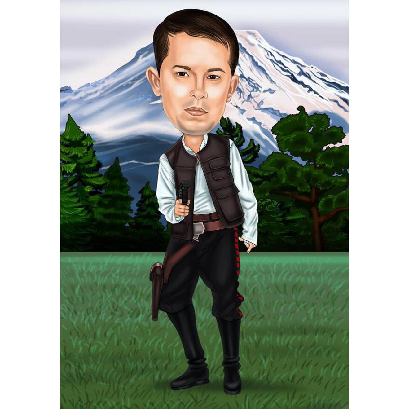 Han Solo Cartoon Caricature