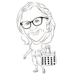 Full Body High Exaggerated Outline Caricature