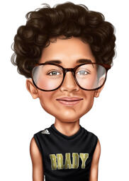 Funny Caricature Head Drawing