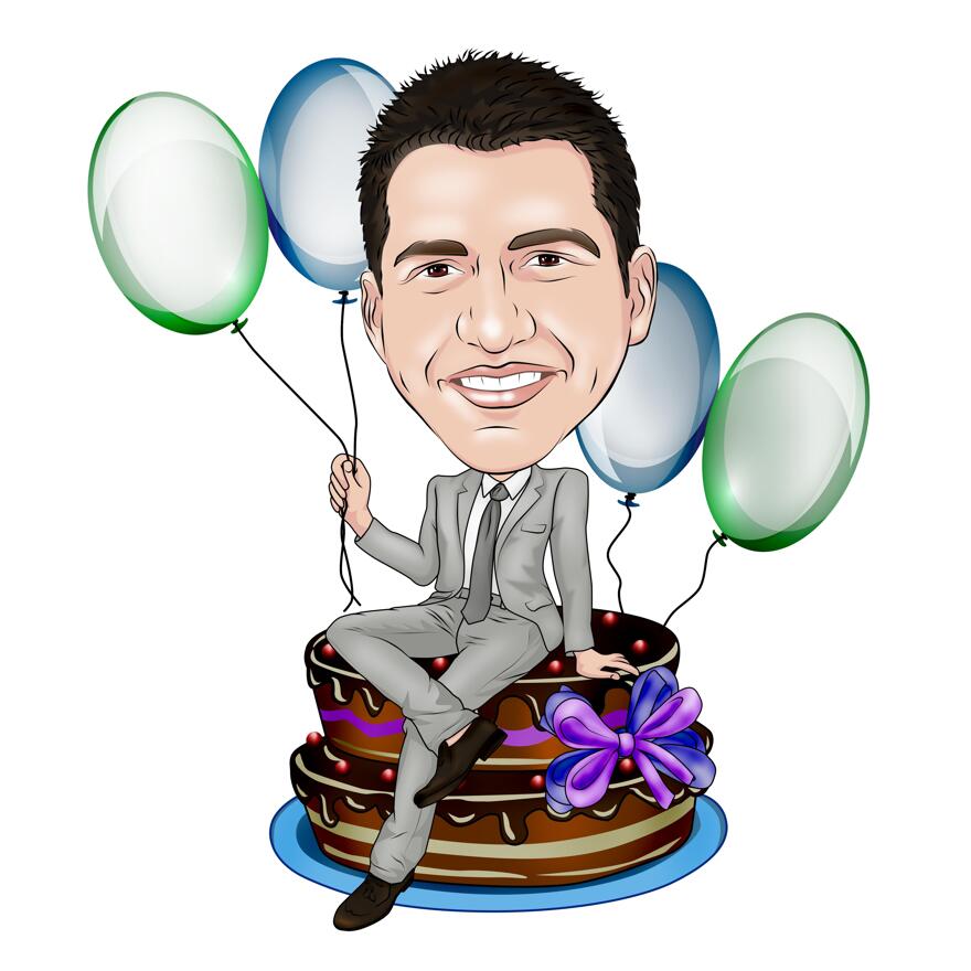 Birthday Cartoon Drawing