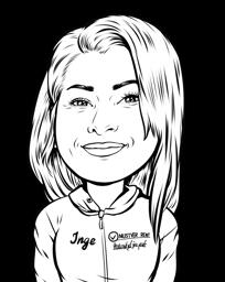 Custom Person Outline Style Caricature from Your Photo